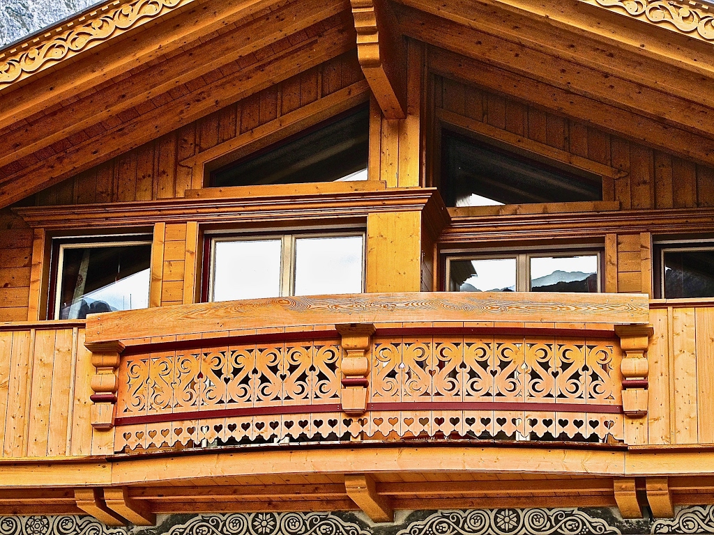 Balcone ligneo. - Dizy Foto